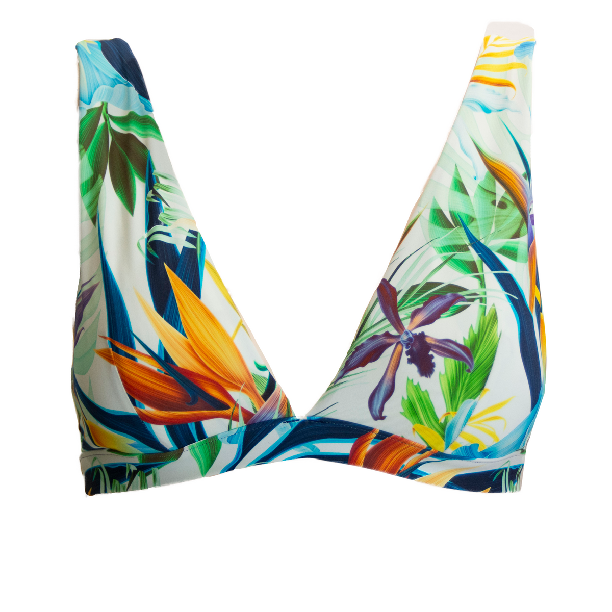 Dune - Bird of Paradise Womens Plunge Bikini Top - Sandbar Swimwear
