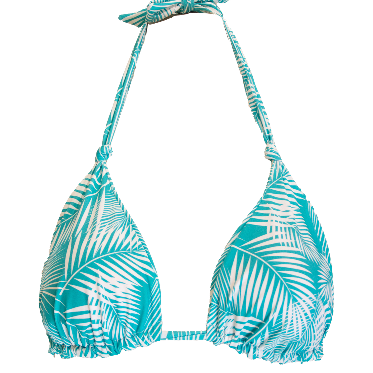 Green Fern Womens Triangle Bikini Top | Sandbar