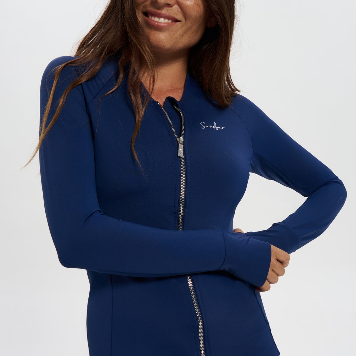 Midnight Blue Womens Rash Guard - Sandbar Swimwear